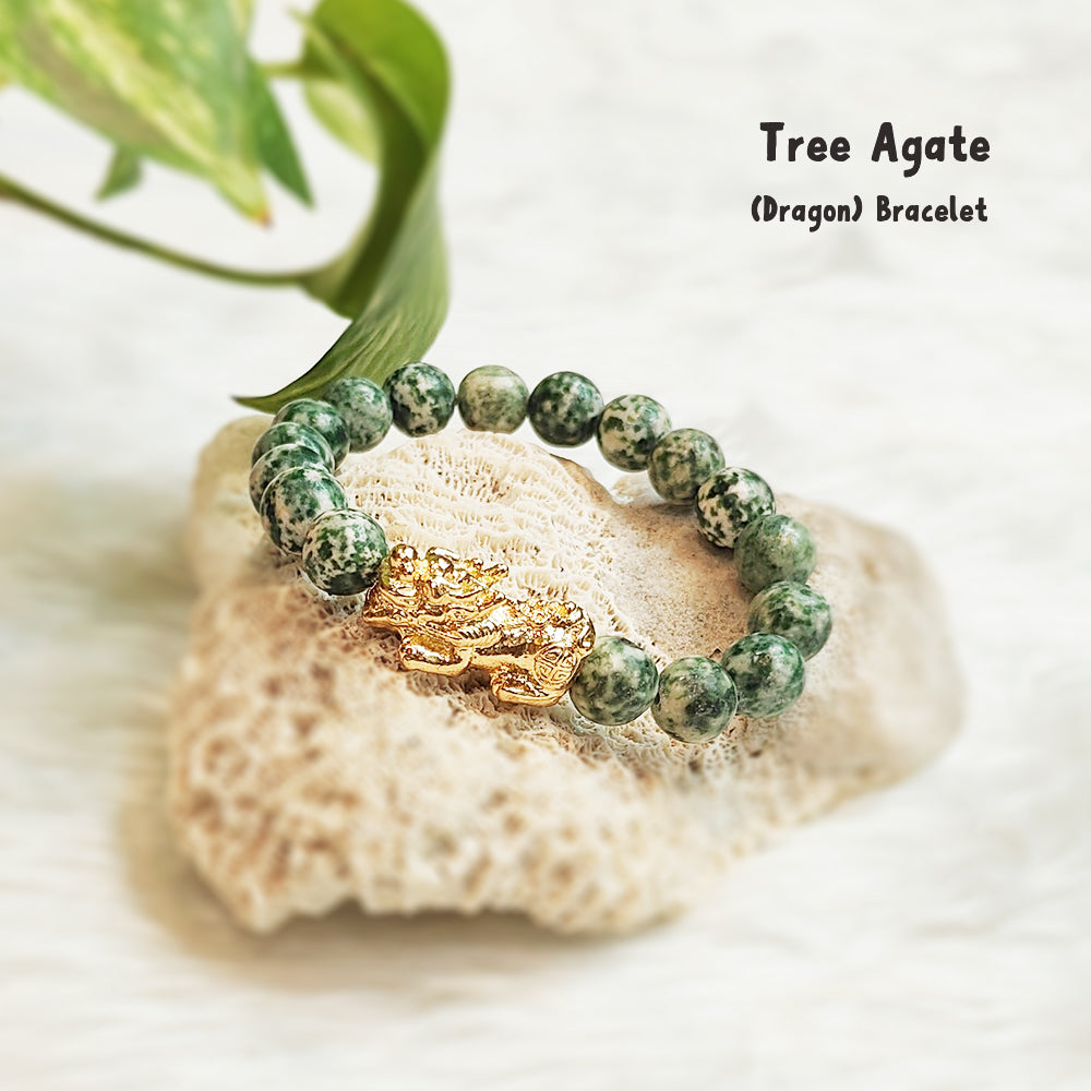 Tree Agate Pixiu Bracelet – Cold Lava Studio