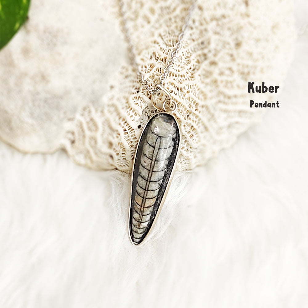 Orthoceras ( Kuber Stone ) Pendant – Cold Lava Studio